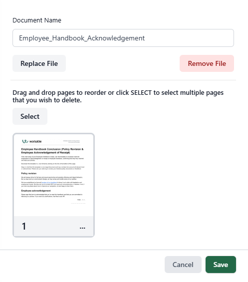 Create a layout (Authentisign)