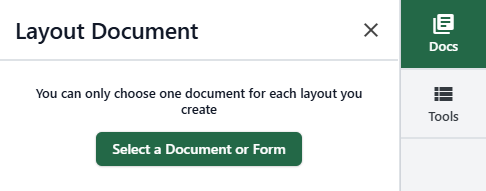 Create a layout (Authentisign)