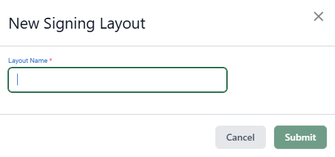 Create a layout (Authentisign)