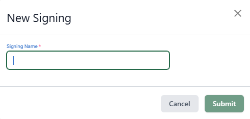 Create a signing (Authentisign)