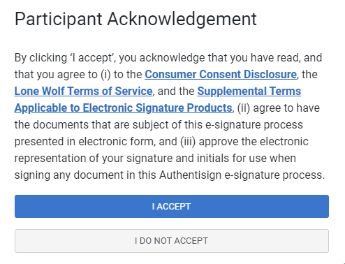 Complete a signing (Authentisign for zipForm)