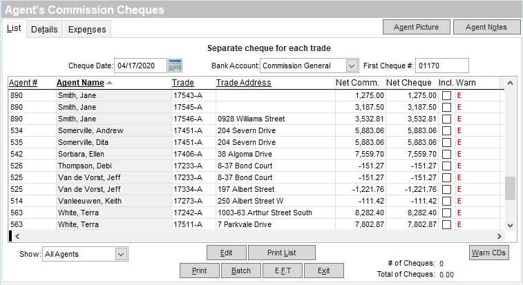 Pay out a transaction - Scenario 2: Trust or escrow, commission trust ...