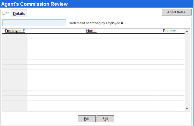 Review agent commissions (Back Office)