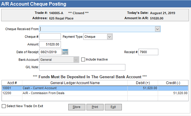 Close a transaction as sold (Back Office)