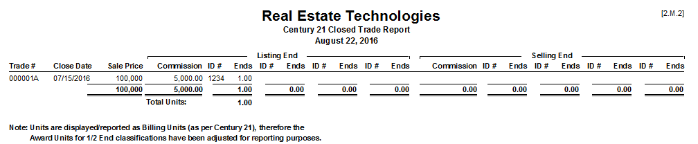 Create a Century 21 closed file (Back Office)