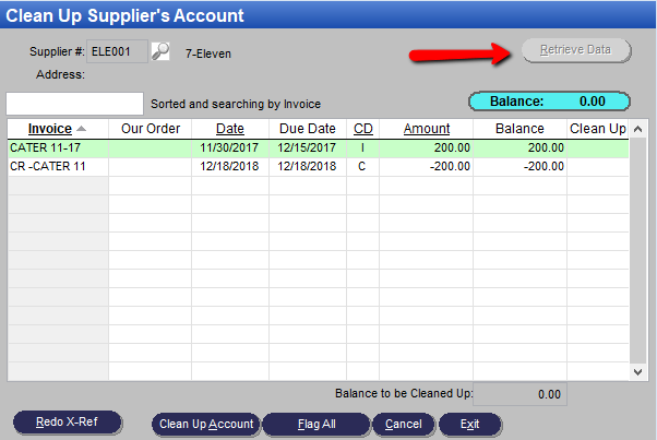 Write off or cancel a vendor or supplier invoice (Back Office)