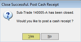 Close a transaction as sold (Back Office)