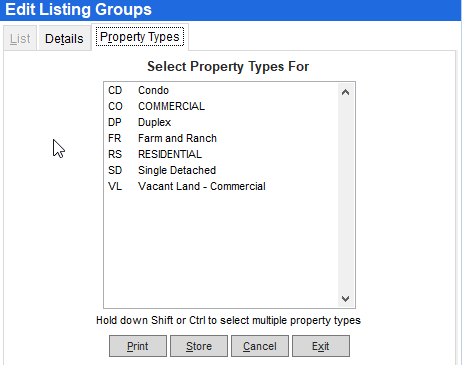 Configure listing options (Back Office)