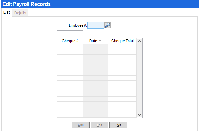 Edit accrued vacation pay (Back Office)