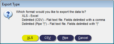 Save a report as an Excel file (Back Office)