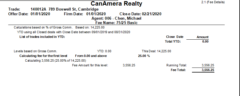 Edit a fee for an agent or transaction (Back Office)