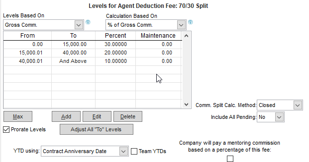 Set up a transaction fee (Back Office)