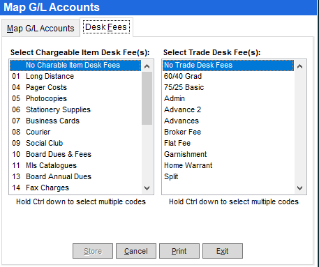 BHHS: Map general ledger accounts (Back Office)