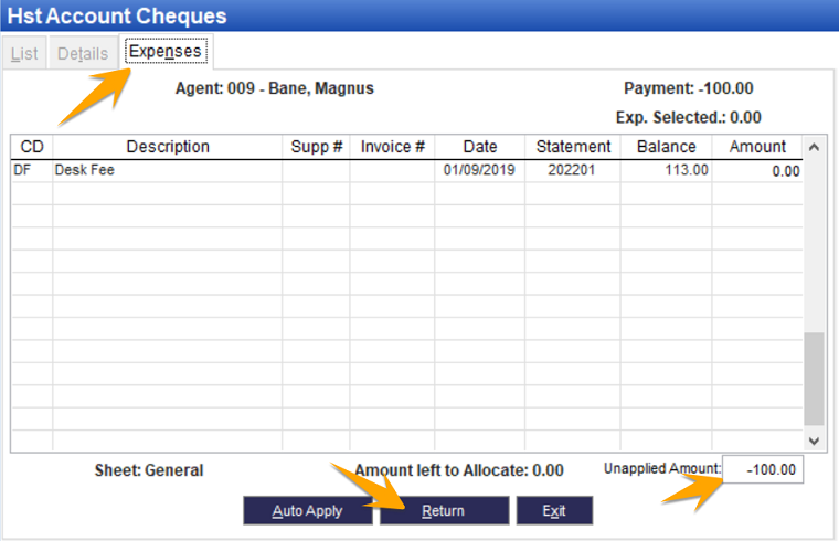 Write off an agent's HST or GST contra balance (Back Office)