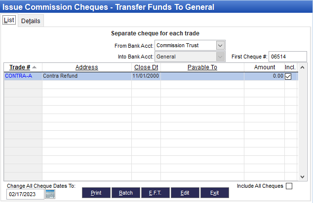 Write off an agent's HST or GST contra balance (Back Office)