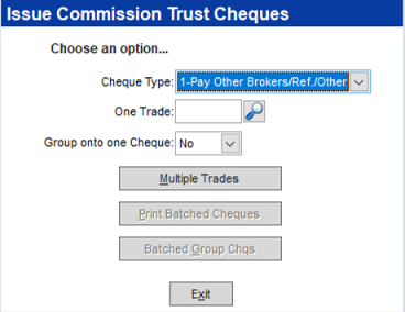 Pay out a transaction - Scenario 4: Commission trust and general ...