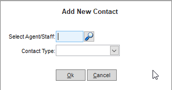 Add, edit, or delete an internal office contact (Back Office)