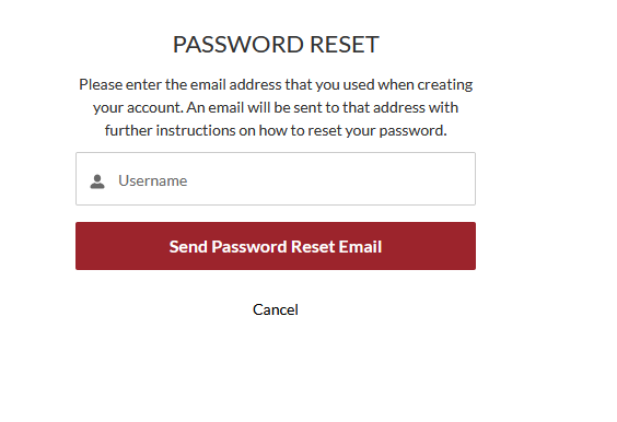 Reset your Community password