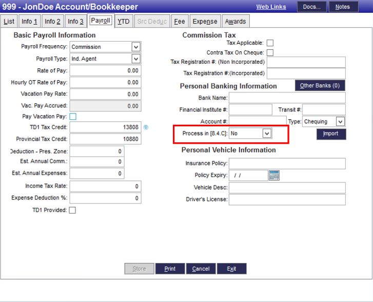 Process automatic payments from agents (Back Office)