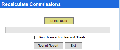 Recalculate fees for an agent (Back Office)