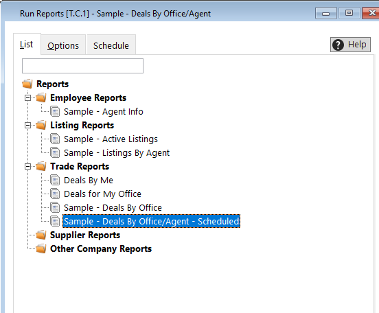Schedule a custom report (Back Office)