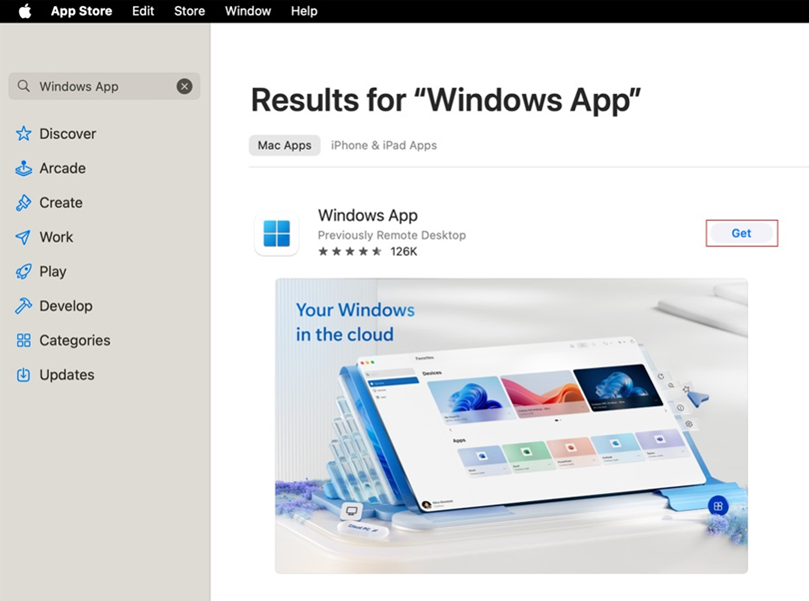 Install Windows App on a Mac (Back Office)