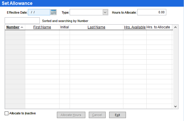 Set default time off allowances (Back Office)