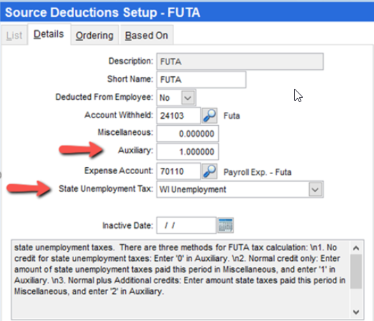 Set up the calculation of state unemployment taxes [U.S.] (Back Office)