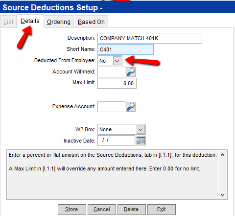 About deducting funds from staff payroll (Back Office)