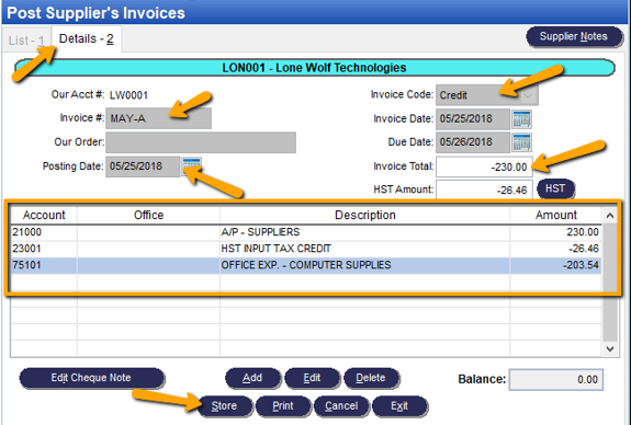 Change the reversal date of an invoice (Back Office)