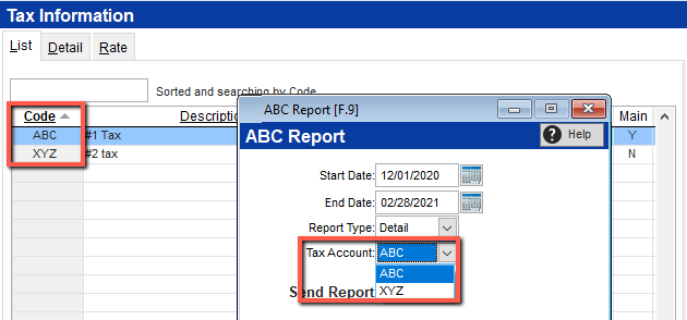 Generate a Tax report and post tax invoices (Back Office)