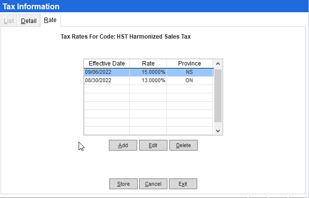 Set up sales tax information (Back Office)