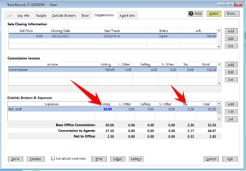 Pay an outside broker or referral commission at a different tax rate ...