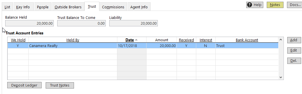 Delete a transaction (Back Office)