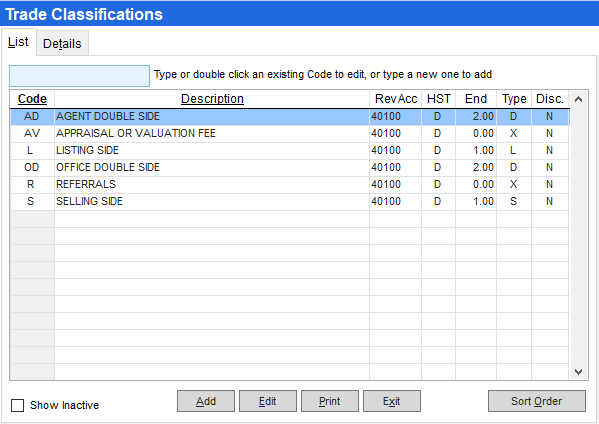 Set up transaction classifications (Back Office)