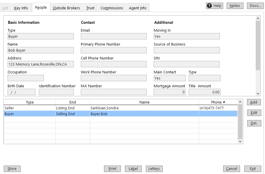 Create a transaction (Back Office)