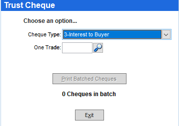 Issue a trust or escrow payment or transfer (Back Office)