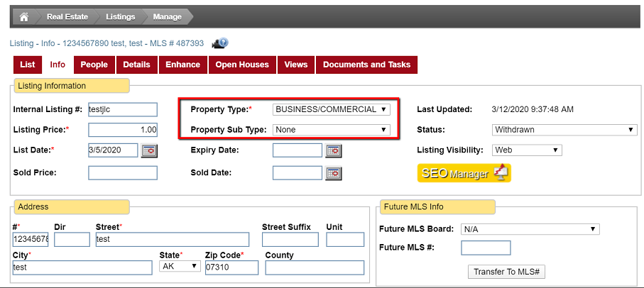 Correct dash property type mapping (Back Office)