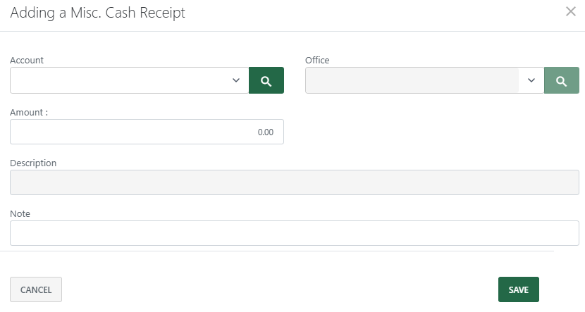 Post a cash receipt (new Back Office)