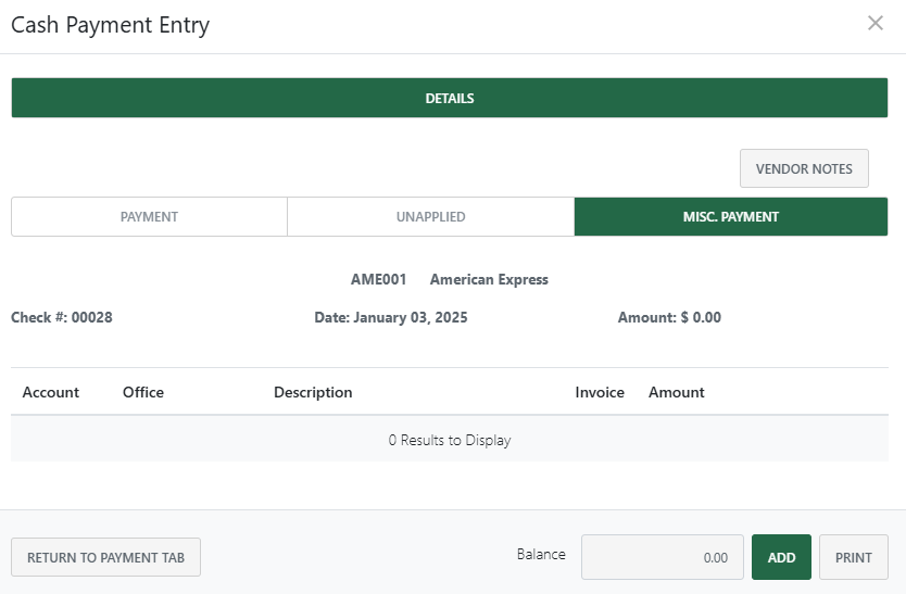 Set up a credit card as a bank account (new Back Office)