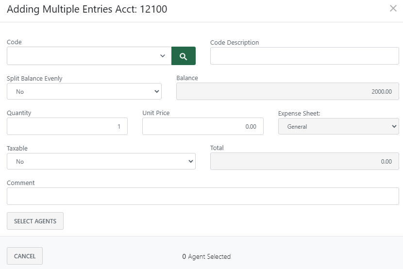 Split an invoice between agents (new Back Office)