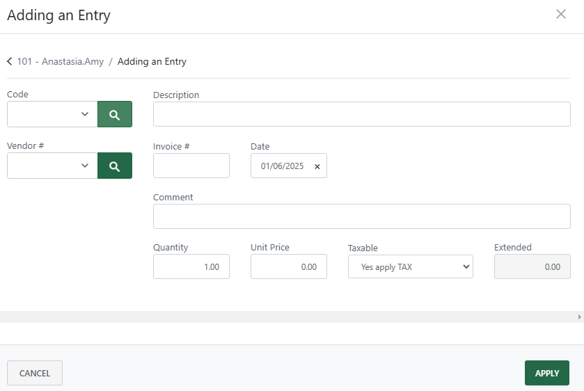 Post a one-time expense to a single agent (new Back Office)