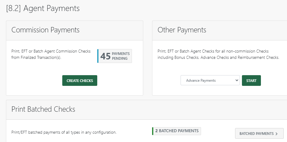 Print batched agent checks (new Back Office)