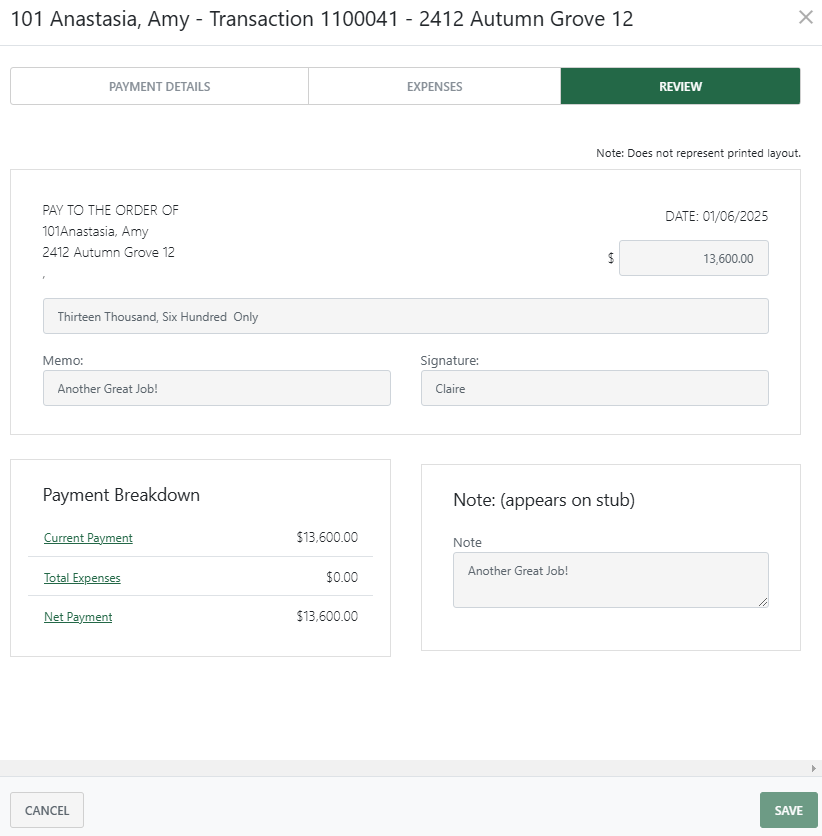 Pay agent commissions (new Back Office)