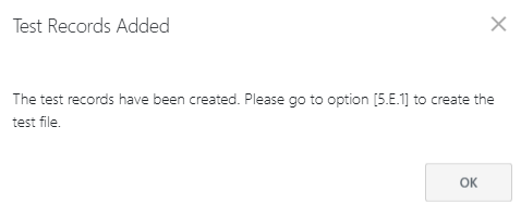 Create an Electronic Funds Transfer (EFT) test file (new Back Office)