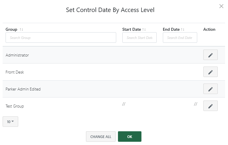 Set or update system control dates (new Back Office)
