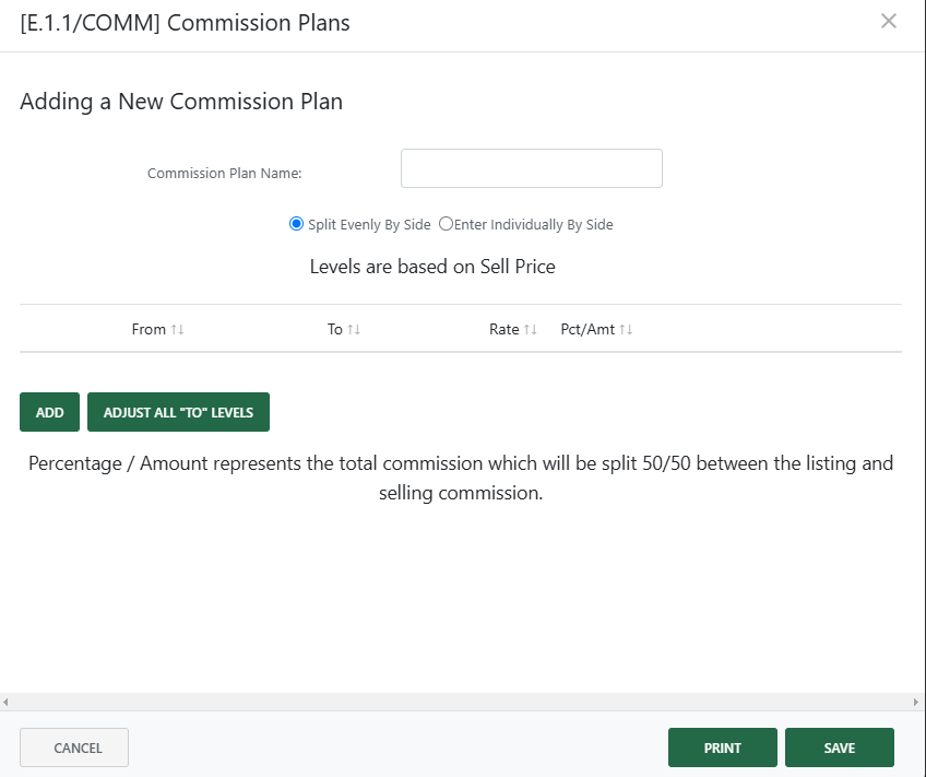 Create and apply a commission plan (new Back Office)