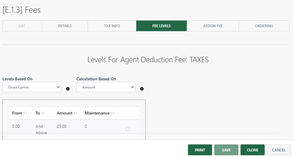 Set up a transaction fee (new Back Office)