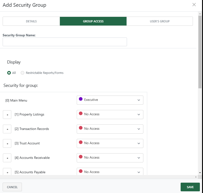 Set permissions (new Back Office)