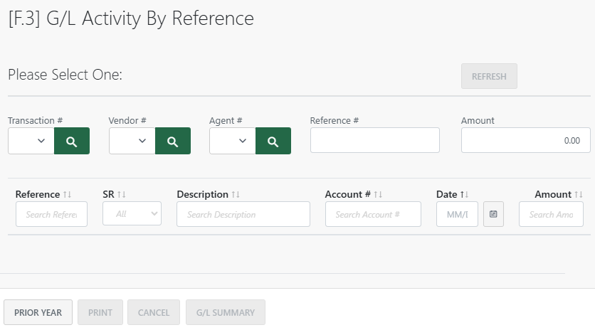View general ledger activity (new Back Office)